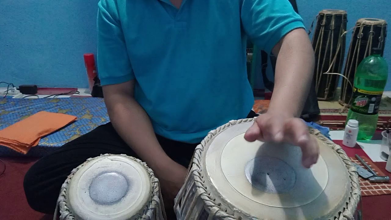 Tabla Lesson 1st class(Tutorial) - Dalima Music