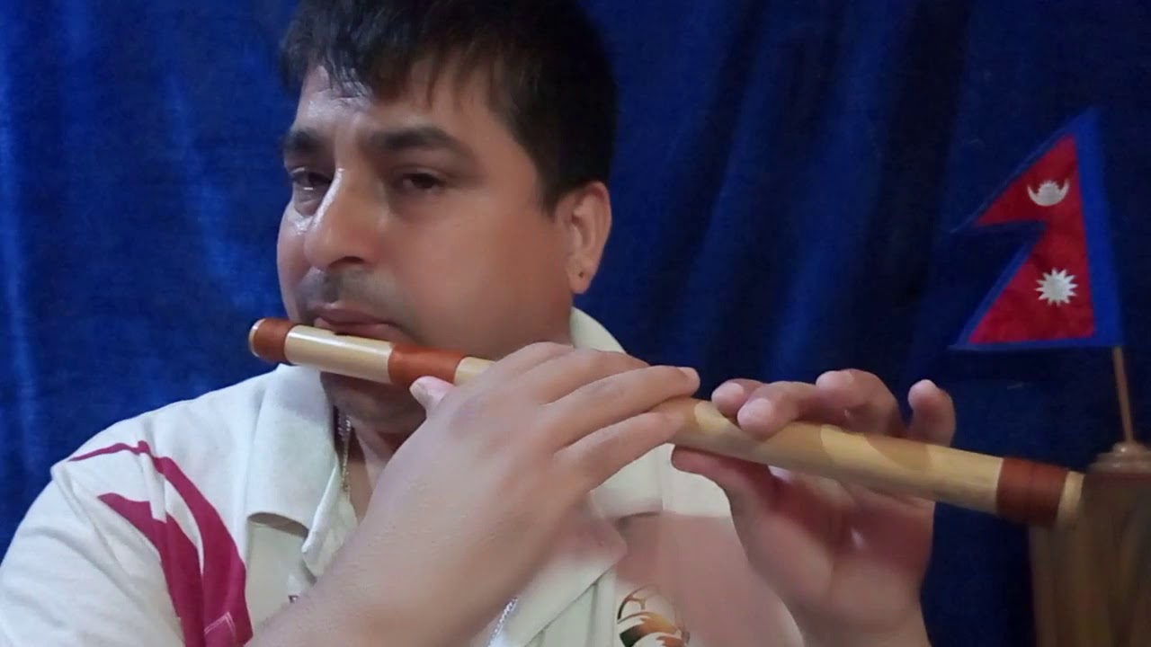 Jhamke fuli Nakai ma Bulaki on flute Tutorial with notation - Dalima Music