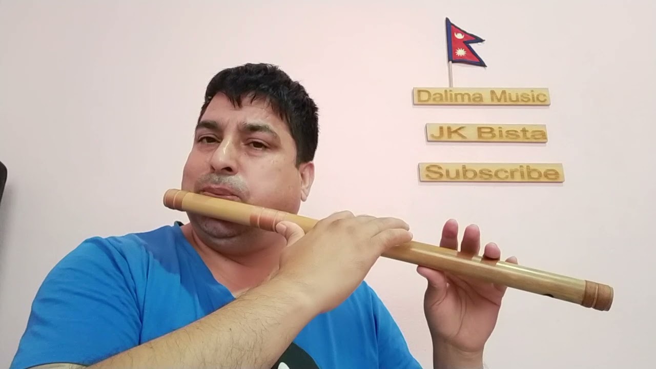 Tiharai Aayo Lau jhilimili on flute tutorial with notation - Dalima Music